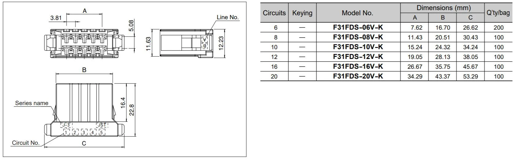 5.08 Mm Pitch JST SM Connector Cable Assembly - Customizable