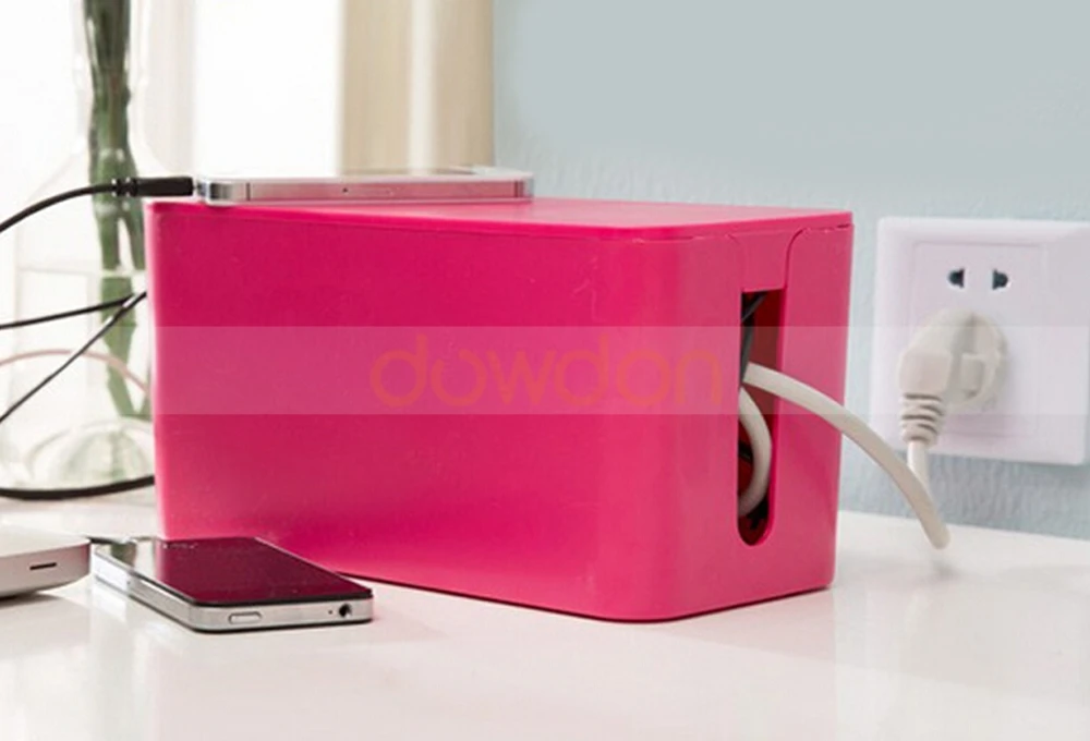 Cable Management Boxes Organizer Large Storage Holder For Desk Tv ...