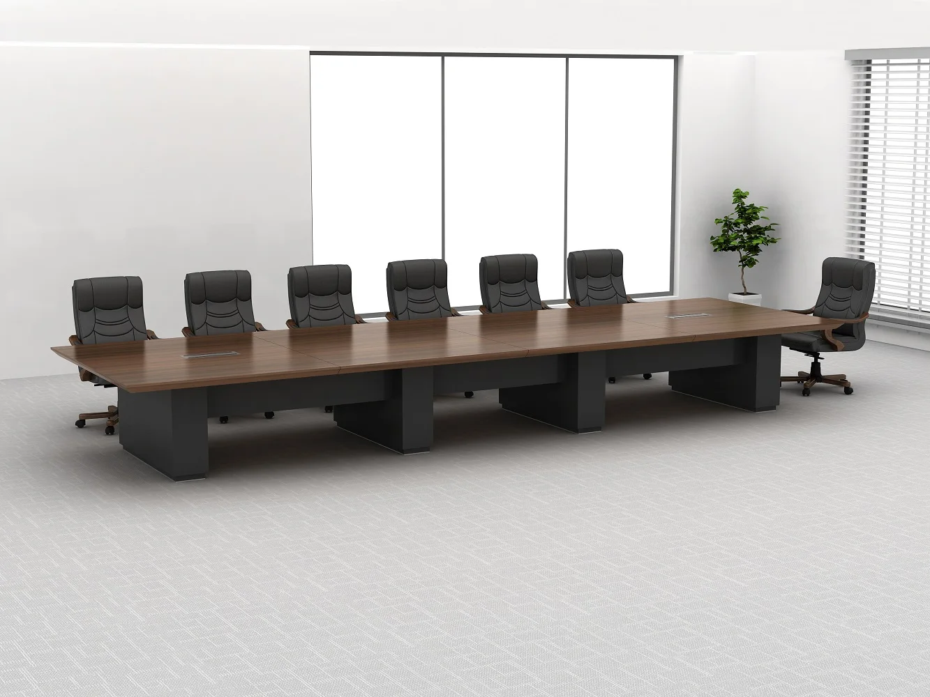 Gcon Rectangle Metal Legs Meeting Table Boardroom Tables Modern ...