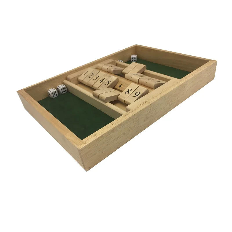 2 Player Shut The Box Wooden Traditional Board Game - Buy Shut The Box ...