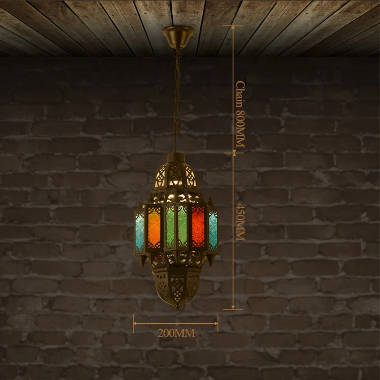 Turkish Mosaic Islamic Hanging Lamps And Lanterns Iron Art Glass ...