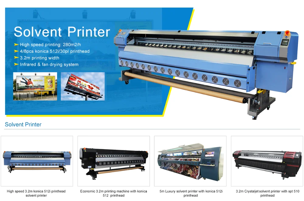 Allwin Large Format Plotter - 3.2 Meter Konica Solvent Printer