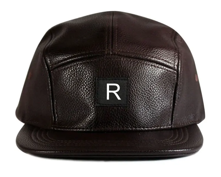 Shop High Quality Five Panel Flat Bill Mens Leather Hats