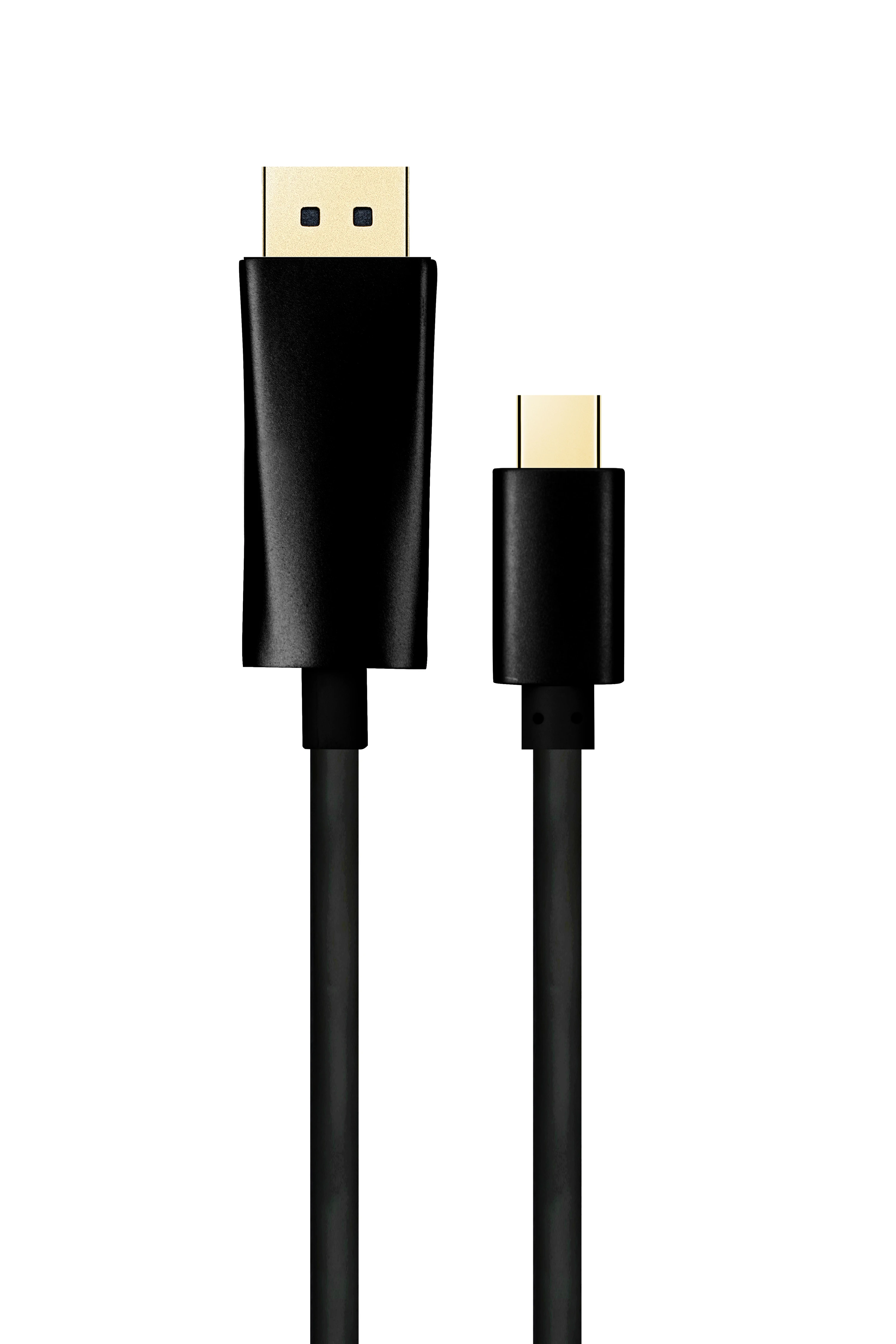 Type C To Displayport 6ft 4k 60hz High Resolution Hdtv Gold Plated Male ...