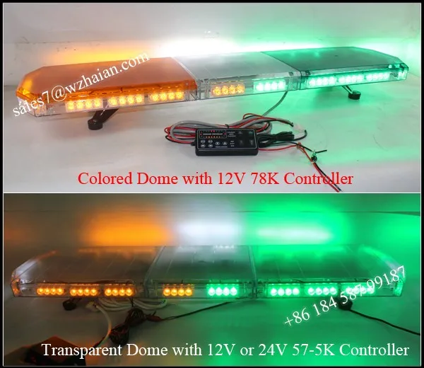 Waterproof Led Amber Green Strobe Light Bar/car Roof Portable Lightbar ...