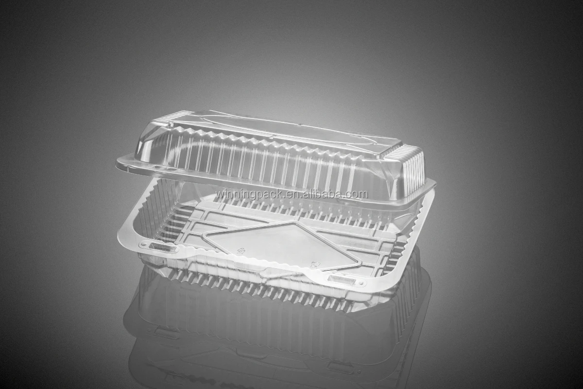 Transparent Disposable Plastic Box Plastic Packing Box For Cold Food ...