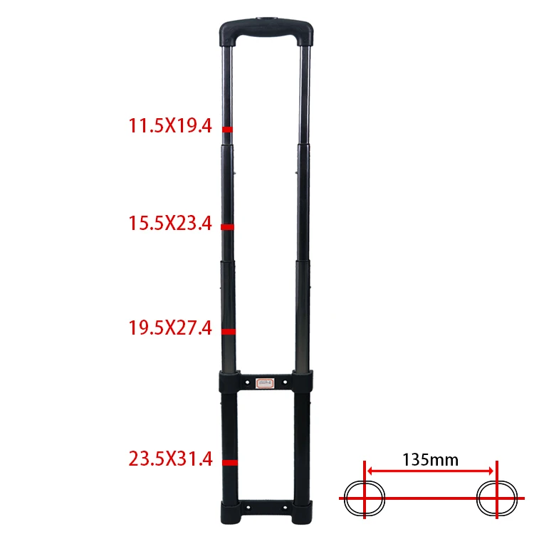 Strong Bag Parts Telescopic Single Luggage Platform Trolley Adjustable ...