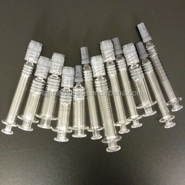 Cop/coc 1ml Prefilled Glass Syringe With Glue Dispensing Blunt Needle ...