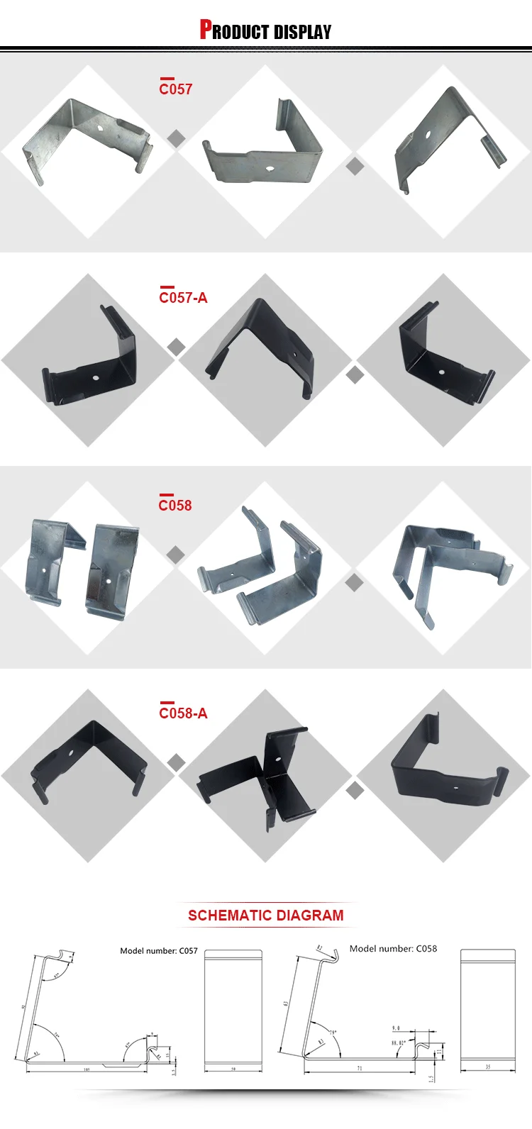 Custom Shipping Container Spring Steel Fastener Crate Clips for Wooden ...