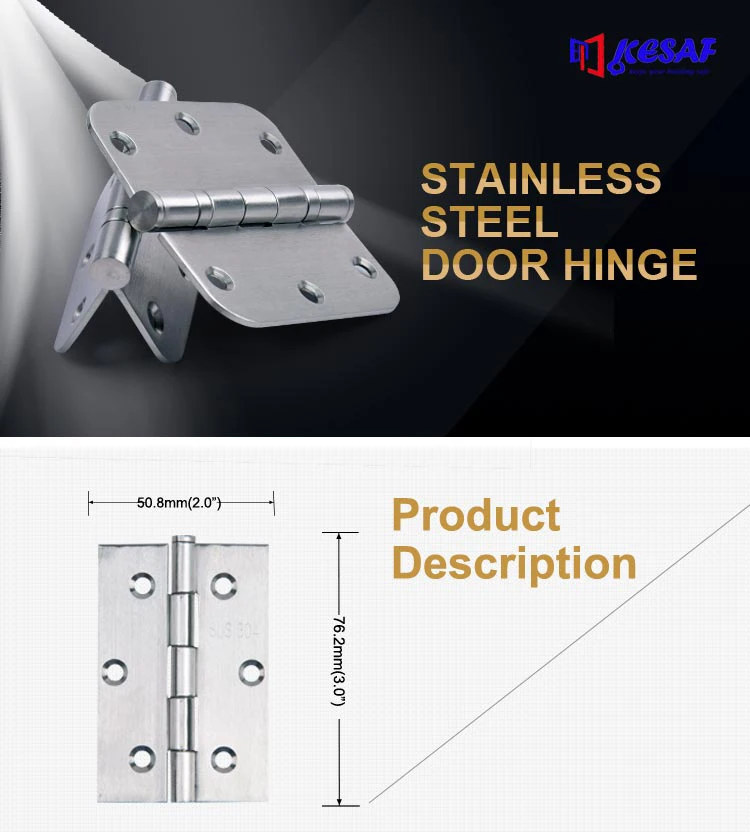 Thin Door Hinges - Durable SUS304 Rivet Hinges for Aluminum Doors