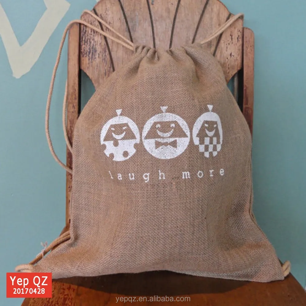 New Style Factory Product Drawstring Burlap Backpack - Buy Burlap ...