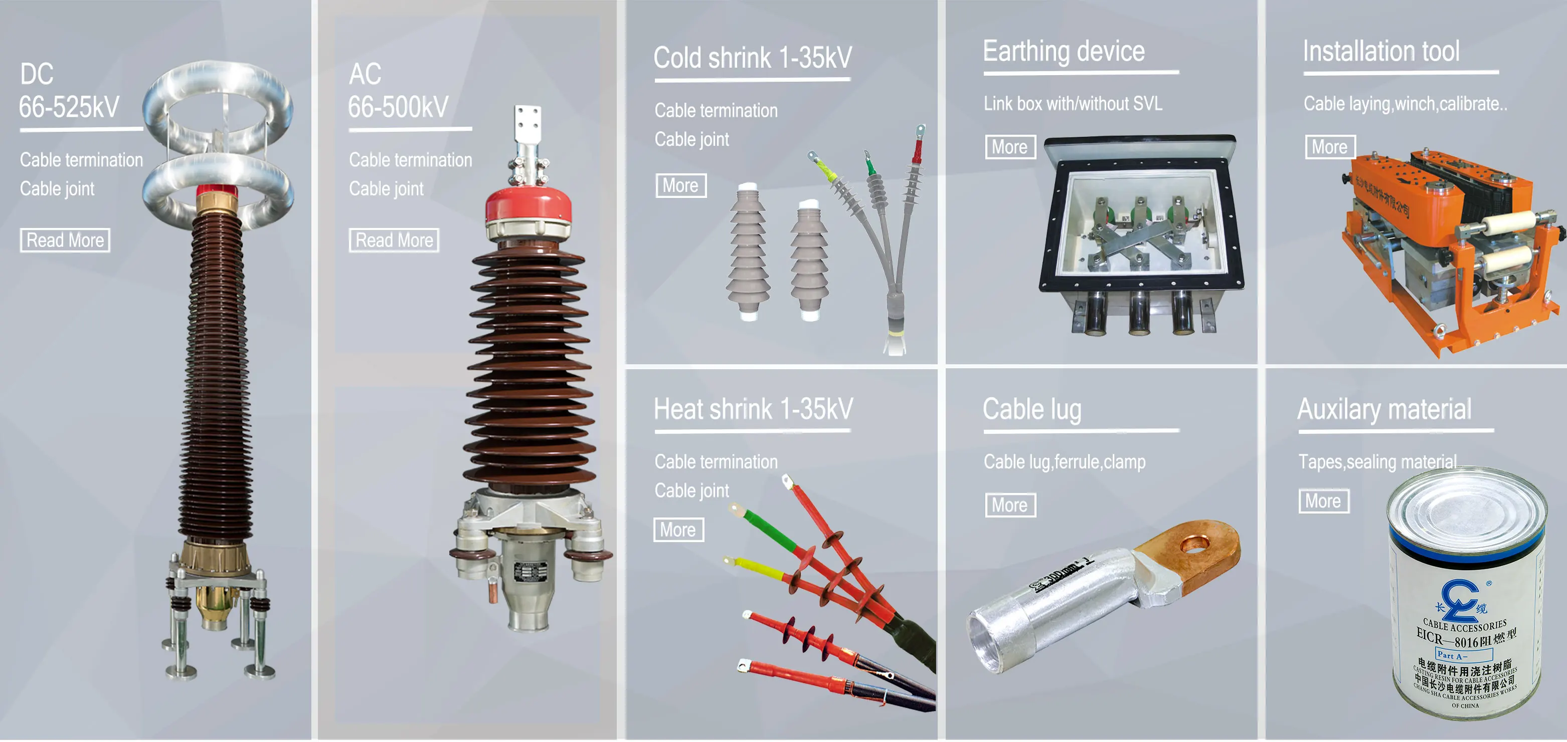 Changlan Plug-in GIS Indoor Termination Kits for Power Cables