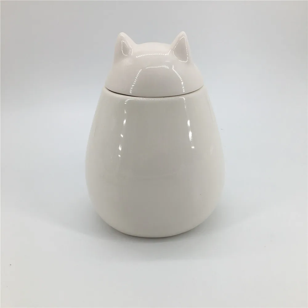 Ceramic Cat Shaped Storage Jars - Perfect for Holiday Decor