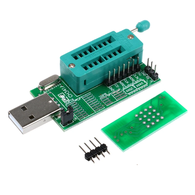 Ch341a Ch341 24 25 Series Eeprom Flash Bios Usb Programmer With ...
