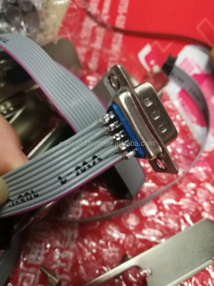 RS232 DB 9 Pin Serial Port Connector with Ribbon Cable