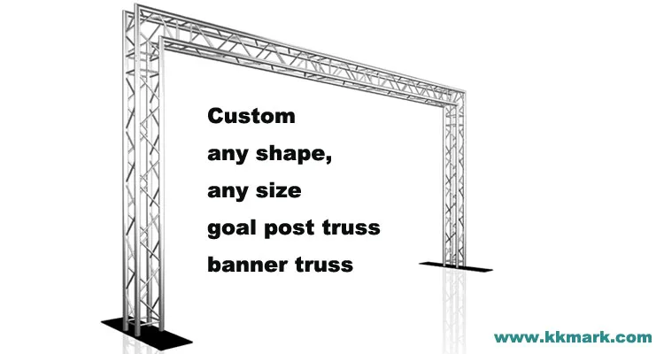 Kkmark Portable Goal Post Lighting Truss Banner - Finish Line Truss