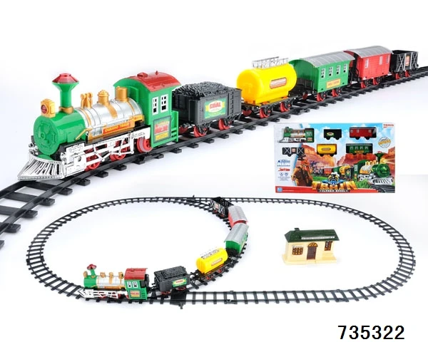 Hot Items Large Toy Train Electric Rail Train Set With Sound And Light ...