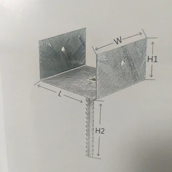 Fence Base Post Metal Anchors Bracket For Timber Frame Houses - Buy ...