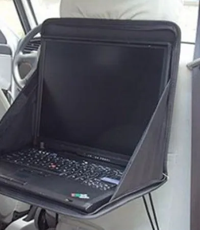 Car Work Organizer - Back Seat Laptop Holder & Tray Bag