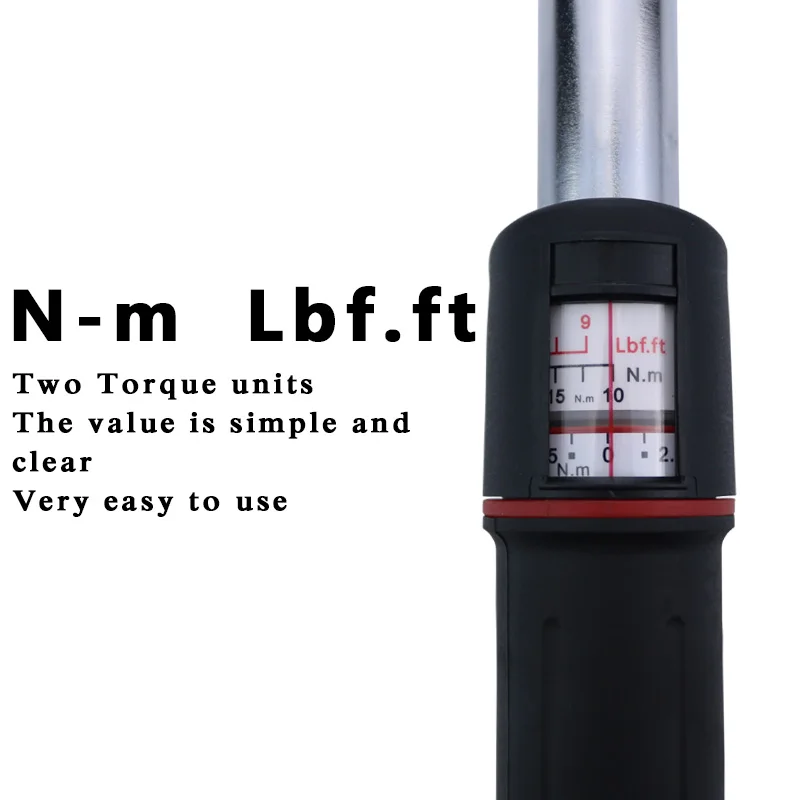 10-60n.m Ratchet Torque Wrench Rubber Handle Adjustable Torque Wench ...