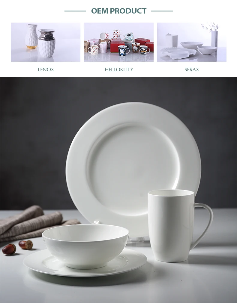 High Grade Bone China Breakfast Dinnerware Set Ceramic Tableware For ...