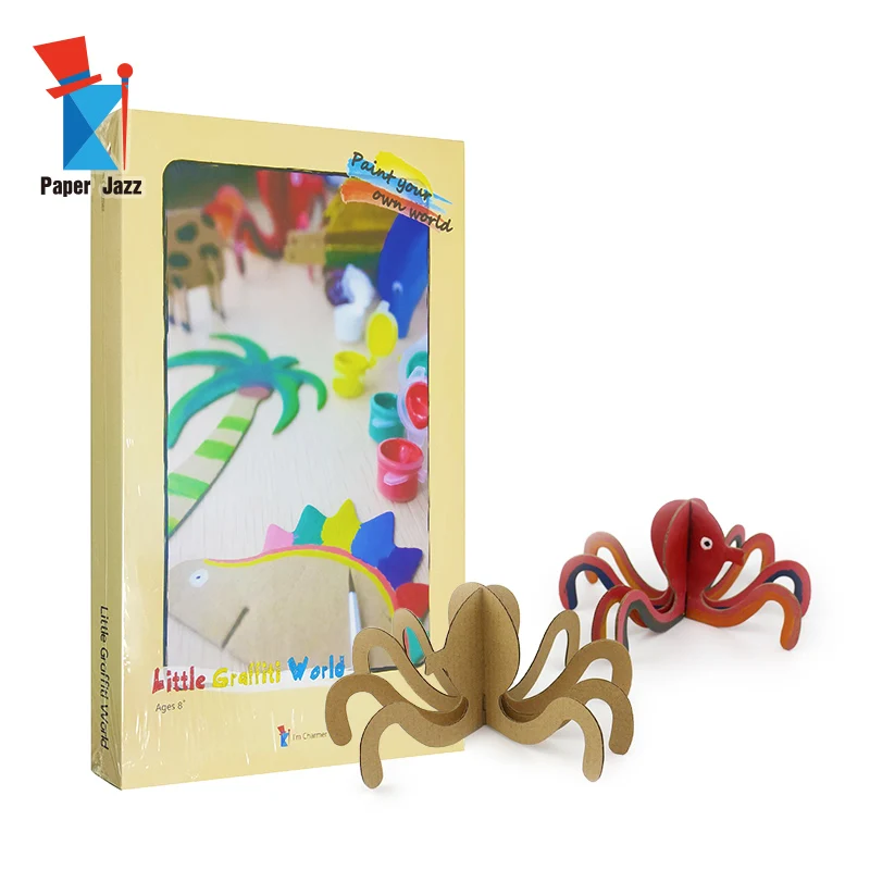 3-D Animal Puzzle DIY Paper Puzzle for Children's Education