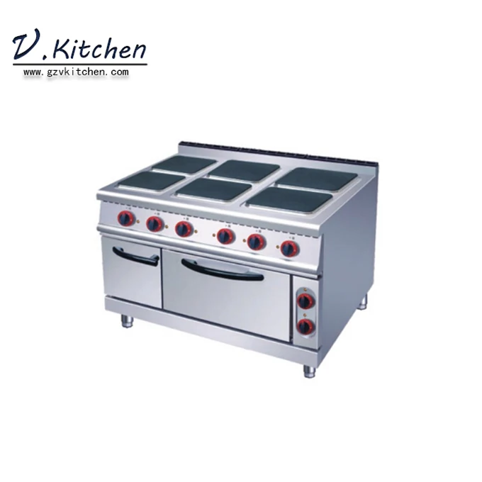 Commercial Stainless Steel Electric Hot Plates With 6 Square Hot Plates ...