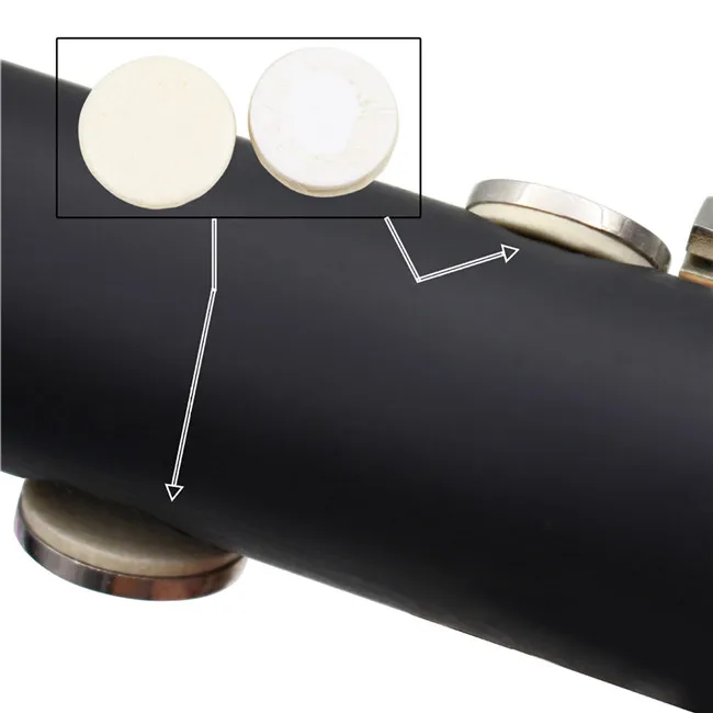 High Quality Clarinet Soft Leather Pads 17 Pieces Set Wind Instruments ...