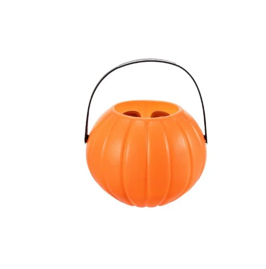 Large Size Plastic Halloween Pumpkin Buckets - Perfect for Parties