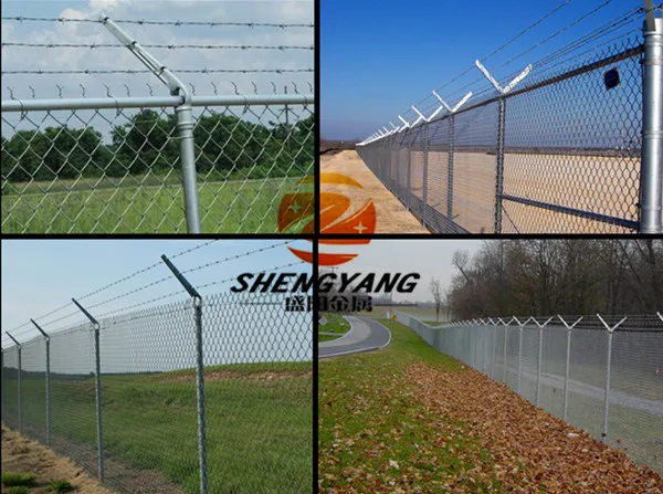 14 1/2",15" Long S Slot Notched Arm For Chain Link Fence V-arm ...