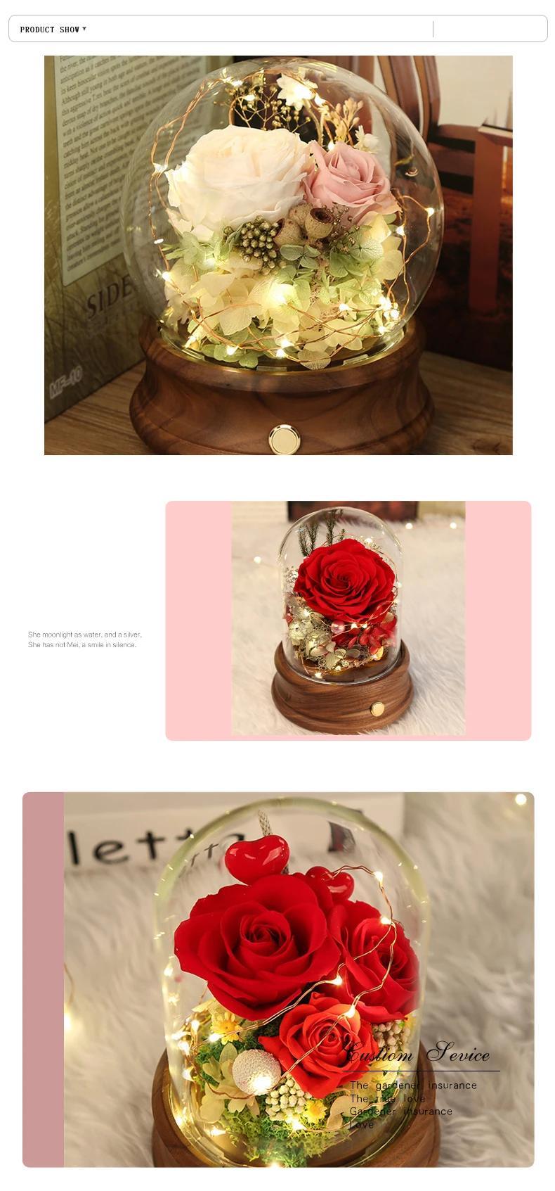 Gift Flower Never Die Preserved Roses - Buy Gift Flower,Will Never Die ...
