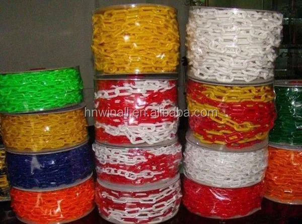 Traffic Roadway Safety Plastic Chain Road Barricade Chains - Buy ...