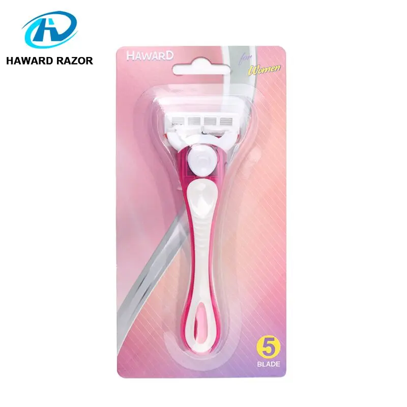 Triple Blade Razor Stainless Steel Blade With Lubricant Strip Women ...