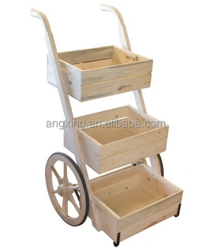 2018 Wood Candy Counter Display Rack Wooden Display Cart Wooden Cart ...