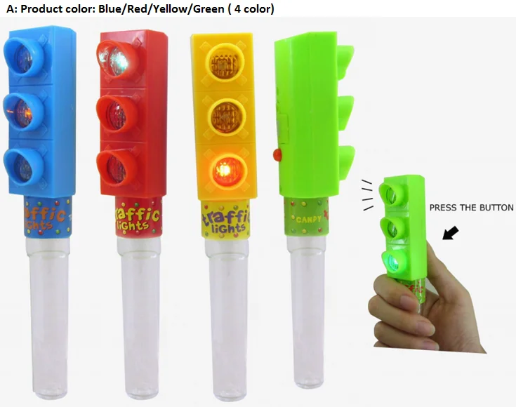 Juqi Candy Toy - Fun Plastic Traffic Light with Sweets