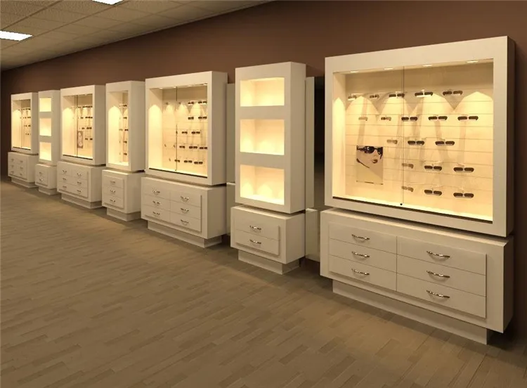 Modern 3d Sunglass Display Cabinet Eyewear Wall Cabinet For Retail ...
