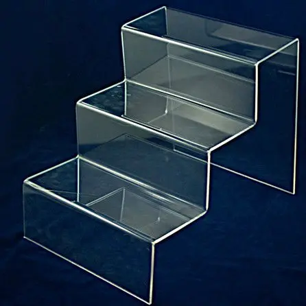 Three-tier Clear Acrylic Stair Step Display - Buy Acrylic Stair Step ...