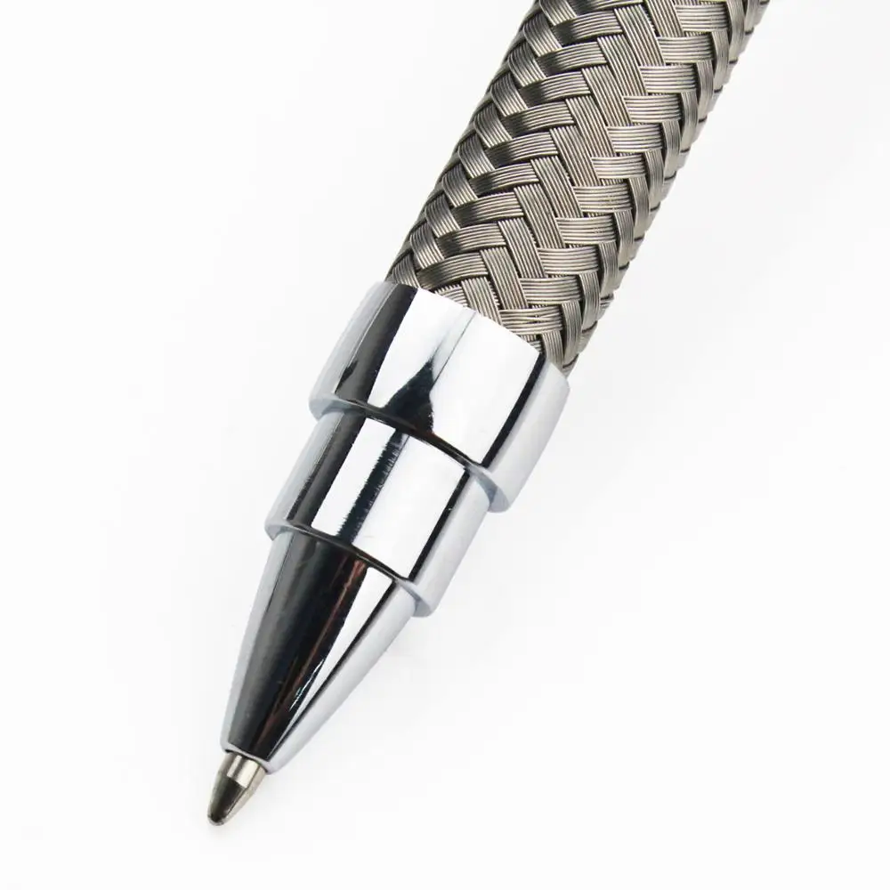 Promotional New Design High Grade Ball Pen Stainless Steel Braid Mesh ...