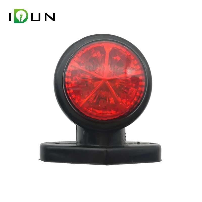Double Face 2 Inch Round 10 Led Semi Truck Trailer Rubber Arm Marker ...