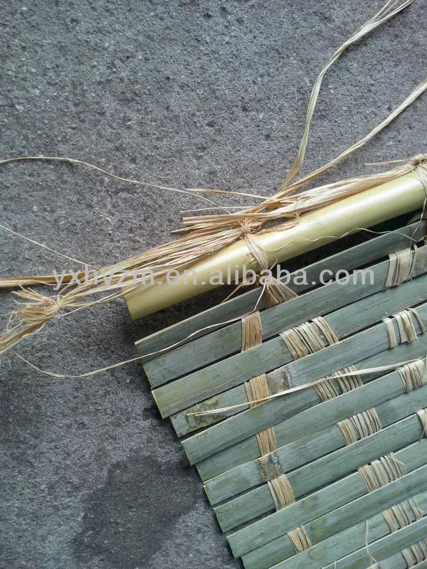 Bamboo Mat with Israel Sukkot Raffia - Sustainable Table Decor
