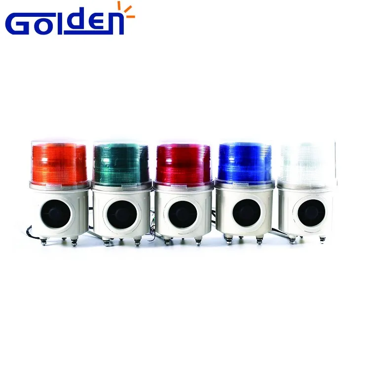 110v Led Warning Flasher Alarm Beacon Industrial Mini Strobe Light With ...