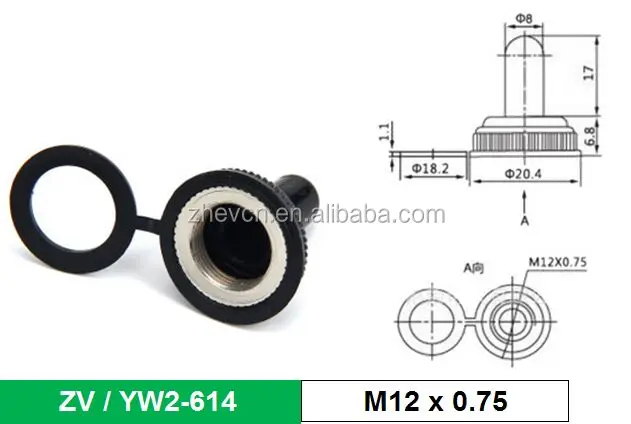 E-TEN 1321 1322 Toggle Switch - 6 Pin M12 Bolt 15A DPDT