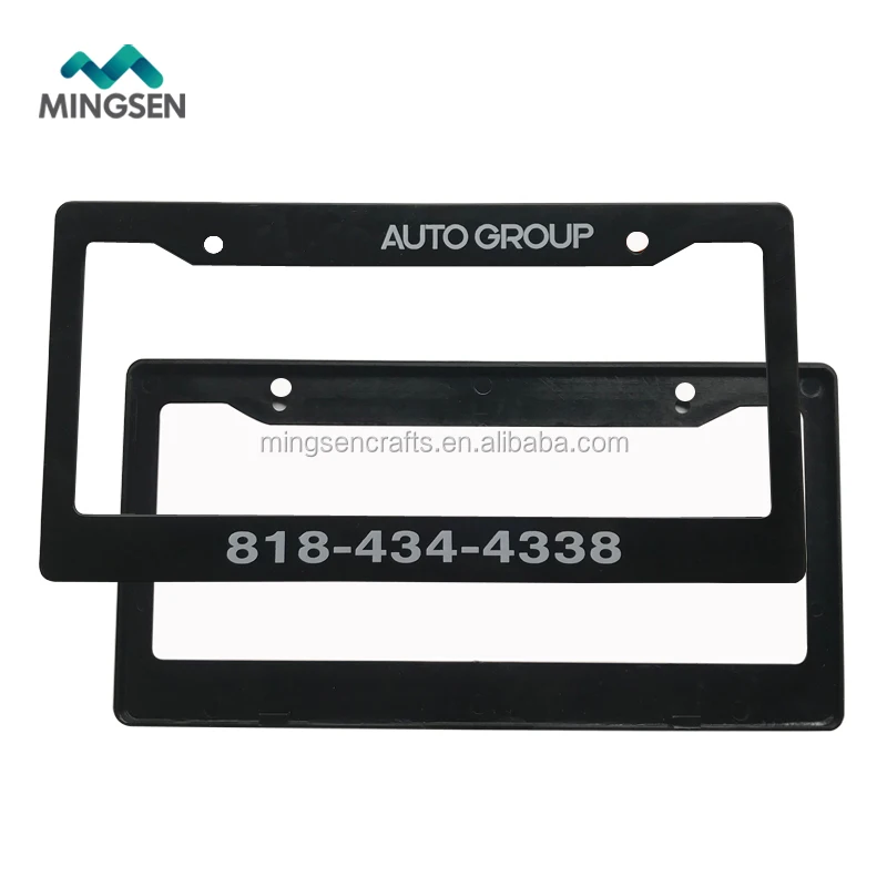 Wholesale Custom Logo High Quality Plastic License Plate Frame - Buy License Plate Frame,License ...