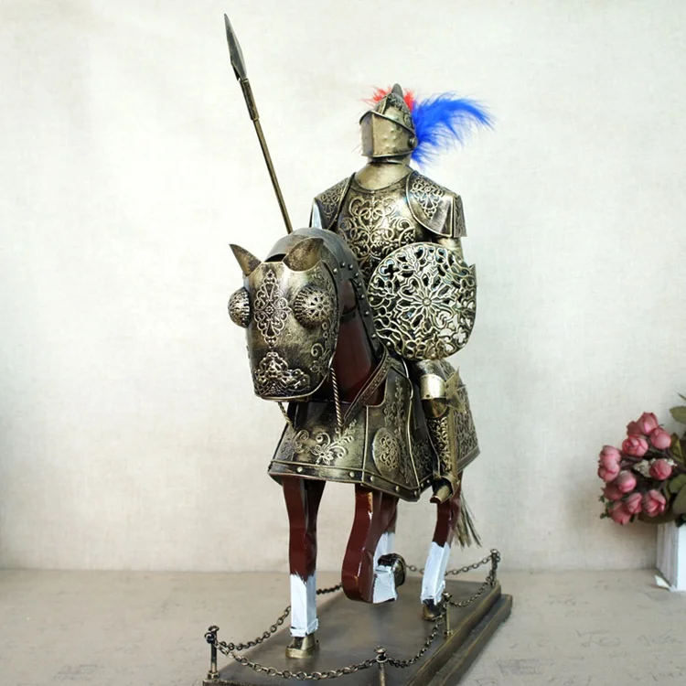 Metal Crafts European Medieval Armor Knight Model Decorations Iron ...