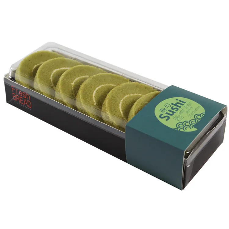 Custom Clear Transparent Plastic Swiss Roll Cake Box