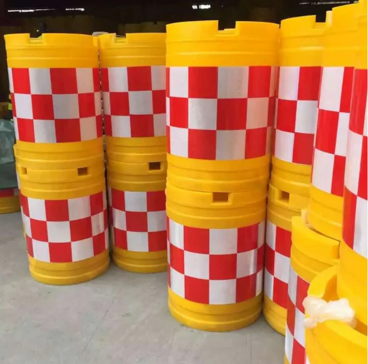 Traffic Road Safety Flexible Reflective Rubber Base Crash Barrier - Buy ...