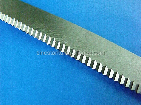 Packaging Industry Zigzag Serrated Straight Blade - Buy Serrated ...