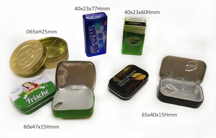 Food Grade Small Mint Tin Box With Plastic Inner Cover - Buy Mint Tin ...