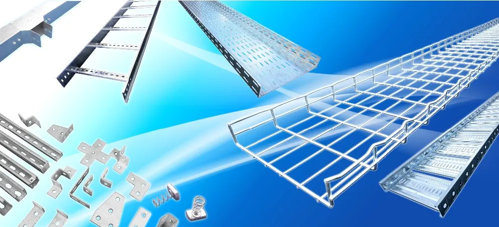 2 Compartment Black Trunking Type Cable Tray Trunking