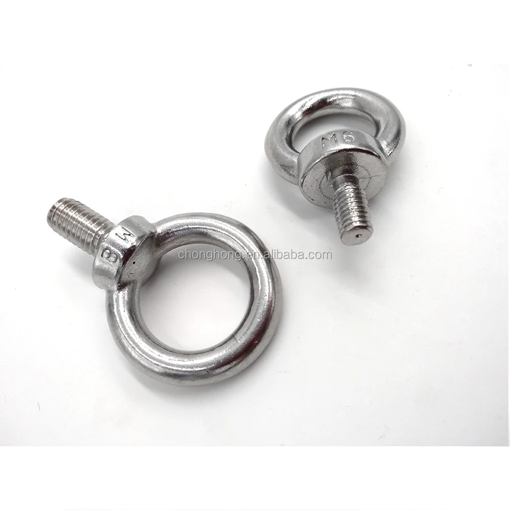 High Quality High Polished Eye Bolt,M6 M8 M10 M12 Din 580 Stainless ...